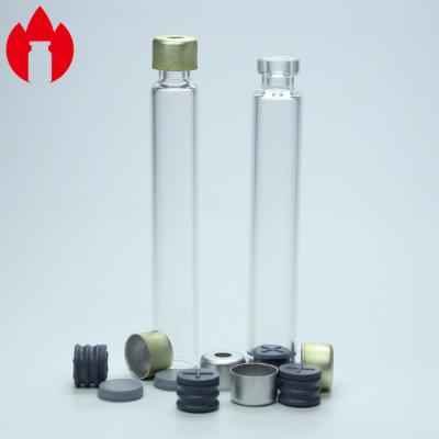 China 1.5ml 3ml Transparent Medical Empty Disposable Glass Cartridge for sale