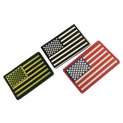 Cina Toppe militari di gomma 3D dell'esercito americano delle toppe del PVC di Logo Soft della bandiera su ordinazione per le uniformi in vendita