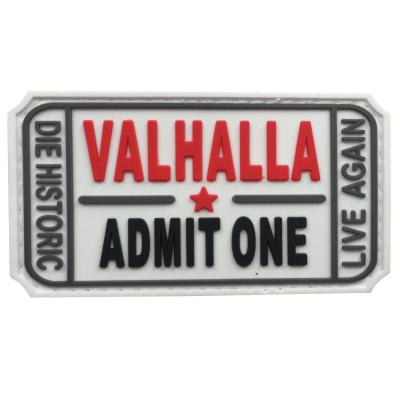 Cina Il PVC molle di gomma su ordinazione di Logo Patch Valhalla Entrance Ticket di colore di Pantone rattoppa in vendita
