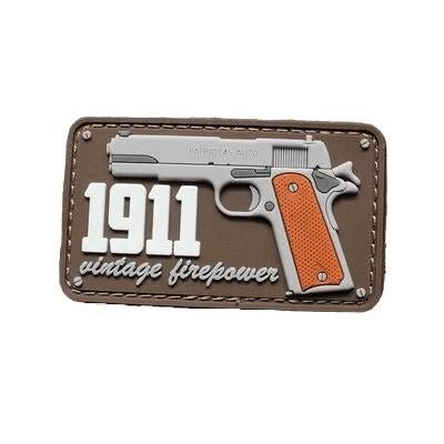 Cina gancio 1911 del PVC della pistola del puledro di 3D WWII e distintivo militare tattico di U.S.A. della toppa del ciclo in vendita