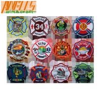 China Reverse American Flag Embroidered Patch Patriotic USA Shoulder Patch 100 PCS MOQ for sale