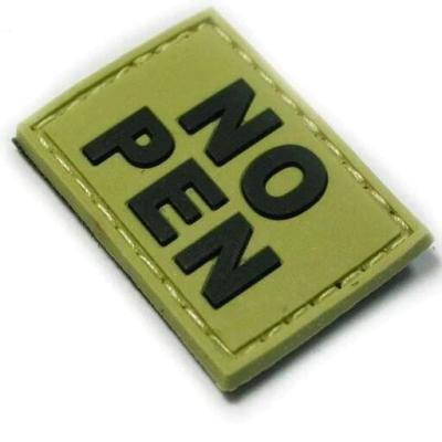 Cina Su ordinazione NESSUNA gomma del PVC di PEN No Penicillin Morale rattoppa il Velcro che appoggia il colore di Pantone in vendita