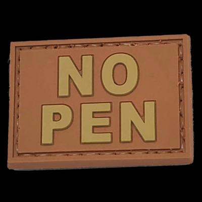 Cina Su ordinazione NESSUNA gomma del PVC di PEN No Penicillin Morale rattoppa il Velcro che appoggia il colore di Pantone in vendita
