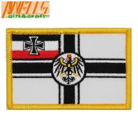 China Imperial Germany Flag Patch With Eagle Embroidered Sew On Iron On 100PCS MOQ Custom for sale