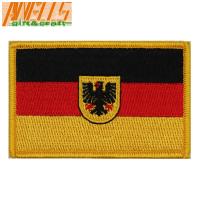 China German Empire Flag Patch Iron Cross Embroidered Patch 100 PCS MOQ Custom Size for sale