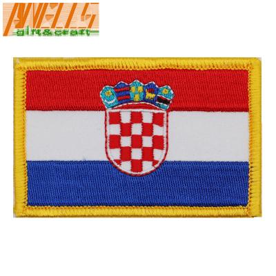 Cina Barbados Flag Patch International Custom Embroidered Travel Souvenir Patch Badge in vendita