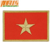 China Custom Morocco Flag Patch Tactical Sew-On Embroidered Patch 100 PCS MOQ for sale
