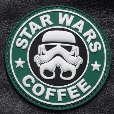 Cina 3D toppa militare su ordinazione toppe del PVC di verde dell'esercito del CAFFÈ e di STAR WARS in vendita