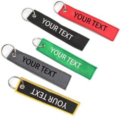 Cina L'automobile su ordinazione Keychains del testo del ricamo ha personalizzato la catena chiave per l'automobile ed il motore in vendita