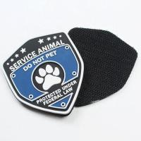 China Custom PVC Rubber Patch with Hook and Loop Fastener 3D Molded Embroidered Style for sale