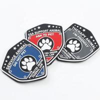China Custom PVC Rubber Patch with Hook and Loop Fastener 3D Molded Embroidered Style for sale