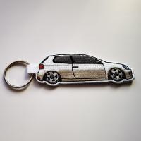 China Custom Embroidered Keychain 100pcs MOQ Polyester Cotton Remove Before Flight Keychain for sale