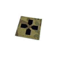 China Custom Reflective Cross Medic Patch IR Tactical Multicam Embroidered Morale Patch 50pcs for sale