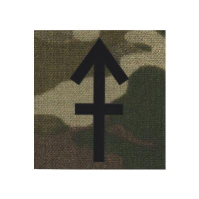 China Tecido de camuflagem personalizado com remendo infravermelho sarja remendos de metralhadora de luz infravermelha à venda