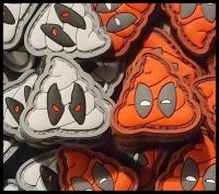 China Custom PVC Deadpool Ranger Eye Patch X Force Unicorn Glow Patch 3D Molded for sale