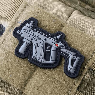 Cina Ferro molle di Mini Gun KRISS Vector Series Morale della toppa su ordinazione del PVC sulla toppa in vendita