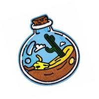 China Fabric Durable Threads Custom Embroidered Patch Merrowed Border for sale