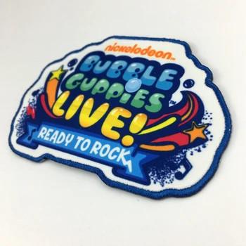 Cina Patch di sublimazione per coloranti personalizzato - Merrow Edge con logo MOQ 100pcs in vendita
