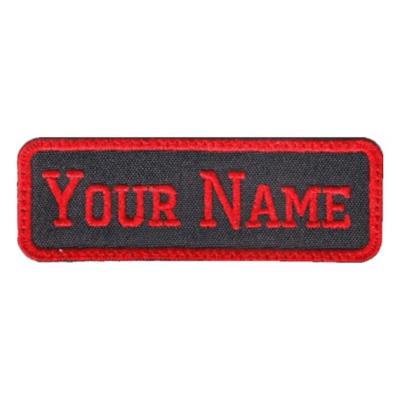 Cina Tag di nome ricamato personalizzato rettangolare in vendita