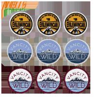 China Custom Iron On Embroidery Patch Merrowed Border 100pcs per Bag for sale