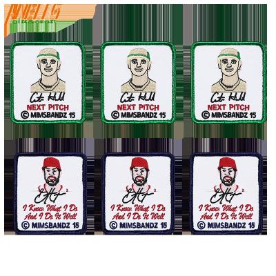 Cina Patch di ricamo per logo personalizzato con confine per i tuoi prodotti personalizzati in vendita