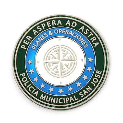 China Gepersonaliseerde Eco Friendly Morale PVC Patch voor kledingzakken en hoeden Te koop