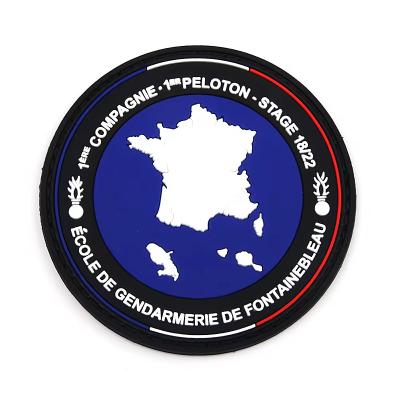 China Benutzerdefinierte Feuerwehrpatches / Hutpatches mit Klebstoffunterstützung lebendige Farben 4 mm zu verkaufen
