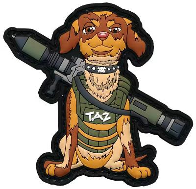 Cina Logo personalizzato 3D PVC Patch Abbigliamento Abbigliamento in rilievo creare un design Patch di silicone Cappelli militari in vendita