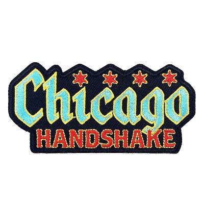 China Serviços personalizados de patches de logotipo bordado para uniformes / chapéus / bolsas à venda