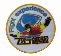 China Custom High Density Embroidered Badge Patch 30mm Diameter Self Adhesive for sale