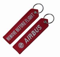 China Custom Embroidered Polyester Keychain 130x30mm Washable Eco Friendly Promotional Gift for sale