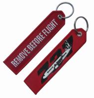 China Custom Embroidered Polyester Keychain 130x30mm Washable Eco Friendly Promotional Gift for sale