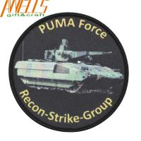 China Customized Size Dye Sublimation Patch Durable Waterproof Polyester 100pcs MOQ for sale
