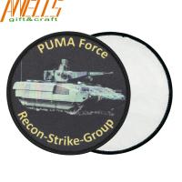 China Customized Size Dye Sublimation Patch Durable Waterproof Polyester 100pcs MOQ for sale