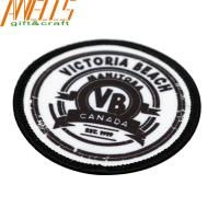 China Polyester Dye Sublimation Patch Silk Printed Embroidered Back Patch for sale