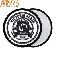 China Polyester Dye Sublimation Patch Silk Printed Embroidered Back Patch for sale