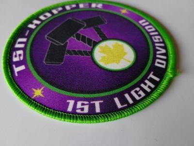 Cina Il grande tessuto rotondo della tintura della toppa decorativa della sublimazione Badges le toppe in vendita