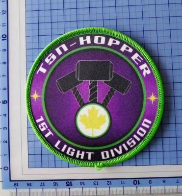 Cina Il grande tessuto rotondo della tintura della toppa decorativa della sublimazione Badges le toppe in vendita