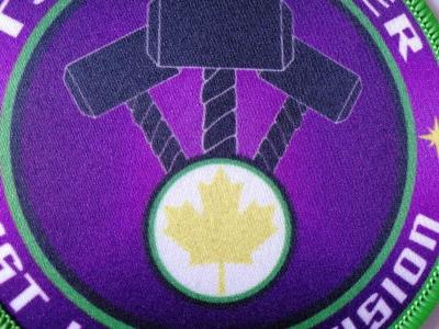 Cina Il grande tessuto rotondo della tintura della toppa decorativa della sublimazione Badges le toppe in vendita
