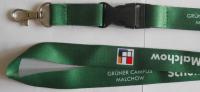 China Custom Polyester Lanyards with Silk Screen Printing Logo 100 Pcs Minimum Order for sale