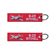 China Custom Embroidered Polyester Keychain 130x30mm Washable Eco Friendly Promotional Gift for sale