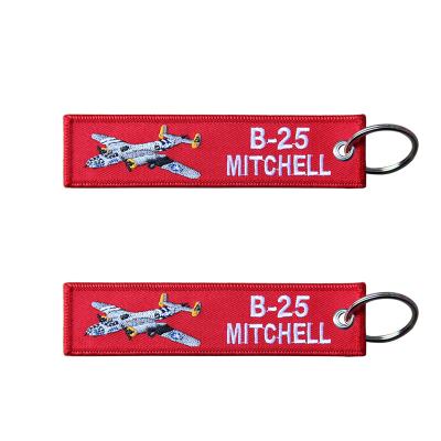 Cina Tessuto ricamato Keychain Eco lavabile del filo del poliestere amichevole in vendita