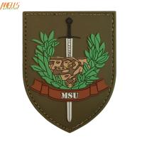 China Waterproof Morale PVC Patch Hook And Loop Backing Easy To Clean for sale