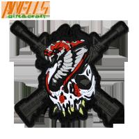 China Custom 3D Rubber PVC Patch with Velcro Backing Tactical Morale Patch 100pcs MOQ for sale