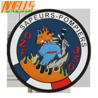 China 2D 3D Round Embossed PVC Logo Patch Pantone Color Endless Array for sale