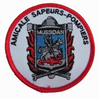 China Custom Embroidered Patch 12 Colors Washable Round Hat Patch Iron On Backing for sale