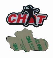 China 2D 3D Round Embossed PVC Logo Patch Pantone Color Endless Array for sale