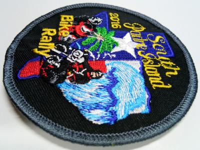 China Merrow Border Twill Iron On Embroidery Patch For Clothes for sale