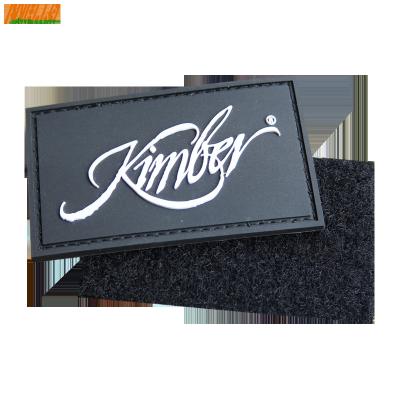 Cina Velcro 2D toppe del silicone del PVC di colore di rettangolo 2C di logo 3*2» in vendita