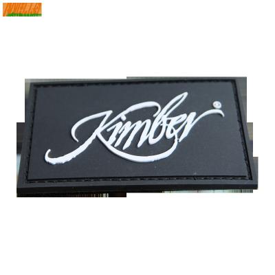 Cina Velcro 2D toppe del silicone del PVC di colore di rettangolo 2C di logo 3*2» in vendita